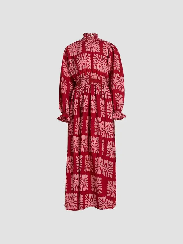 ELISAMAMA Abike Printed Maxi Dress