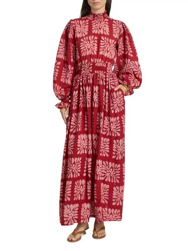 ELISAMAMA Abike Printed Maxi Dress