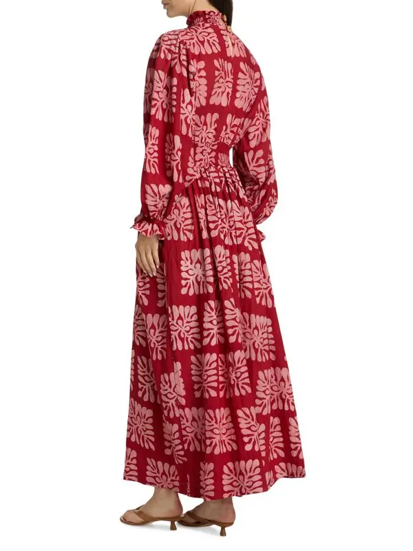 ELISAMAMA Abike Printed Maxi Dress