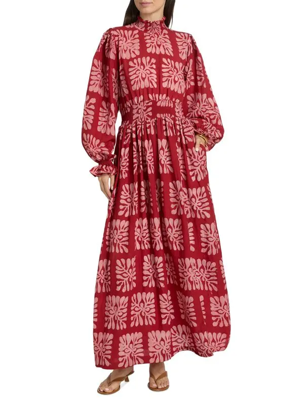 ELISAMAMA Abike Printed Maxi Dress