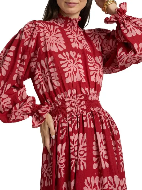 ELISAMAMA Abike Printed Maxi Dress