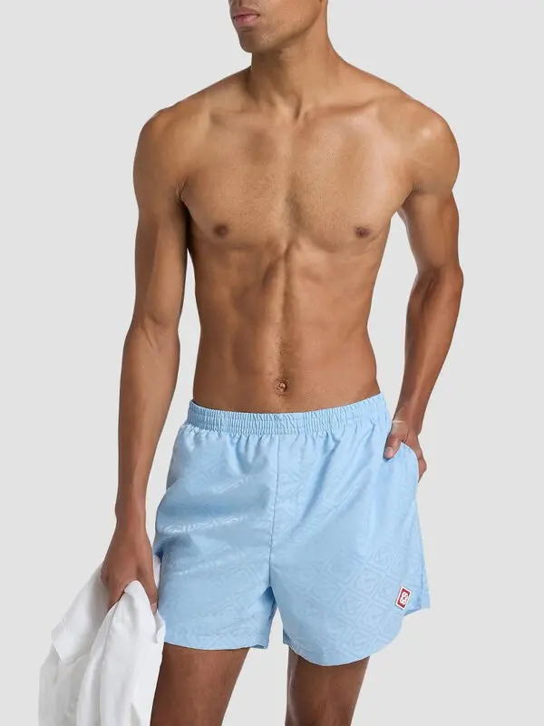 Casablanca Monogram Swim Trunks