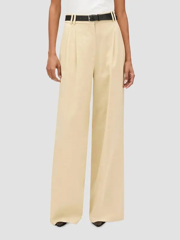 Another Tomorrow Pleated Trouser