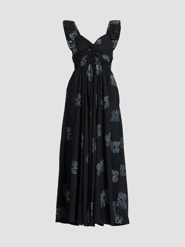 ELISAMAMA Ibukun Printed Maxi Dress