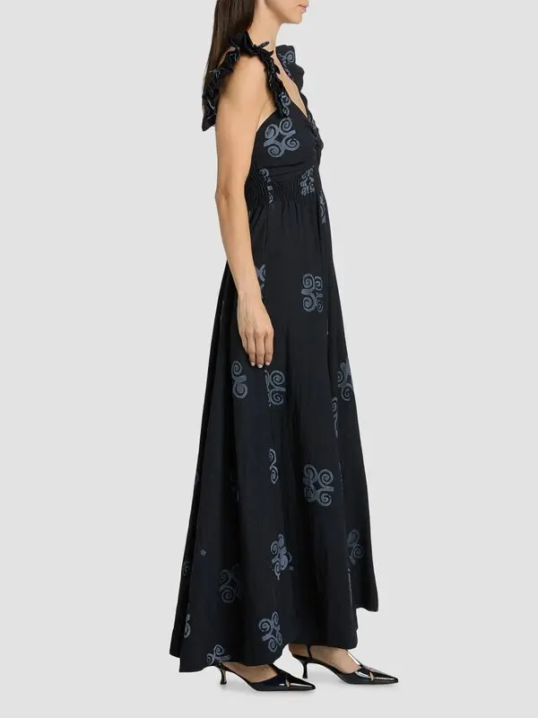 ELISAMAMA Ibukun Printed Maxi Dress