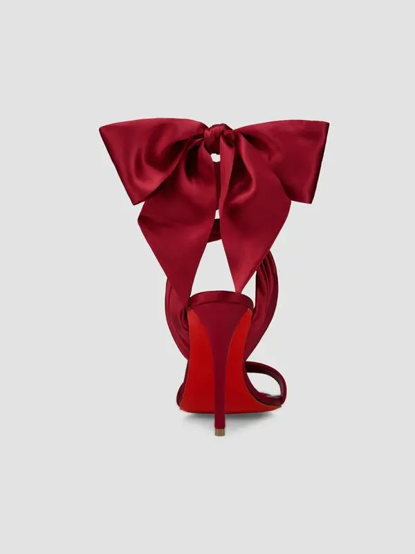 CHRISTIAN LOUBOUTIN Miss Z Du Desert 100mm Satin Sandals - Empire