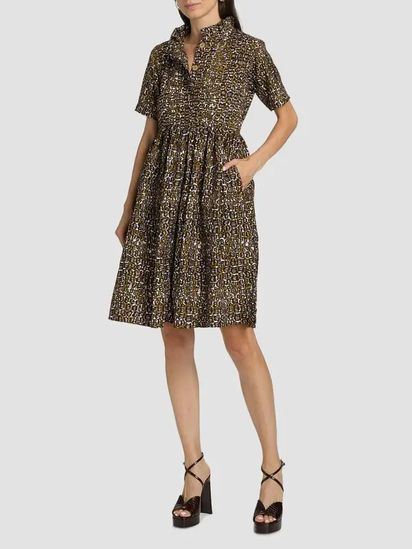 ELISAMAMA Olori Printed Cotton Minidress
