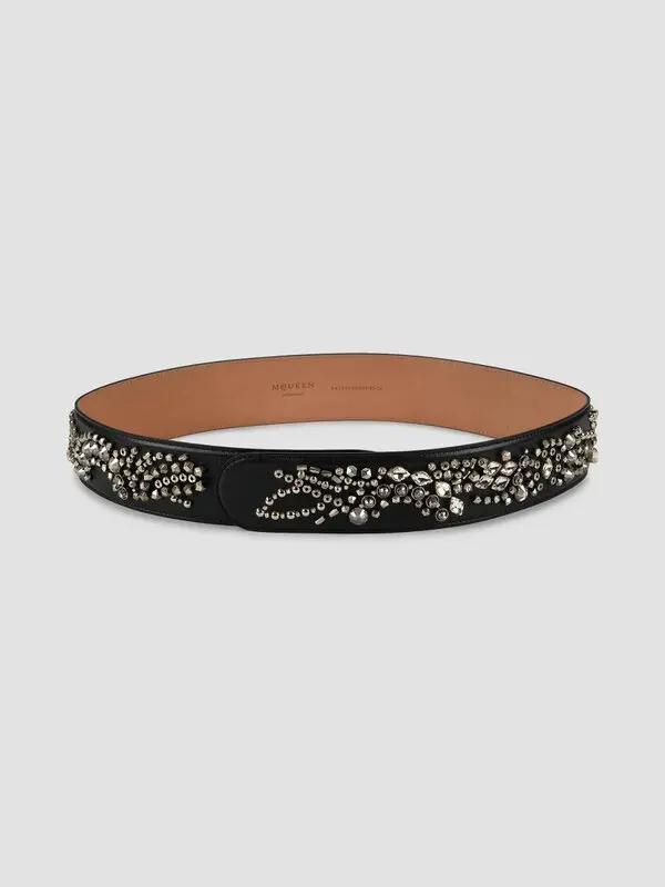 Alexander McQueen Sunflower Crystal Embroidery Belt