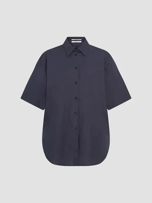 Another Tomorrow Poplin Short Sleeve Shirt
