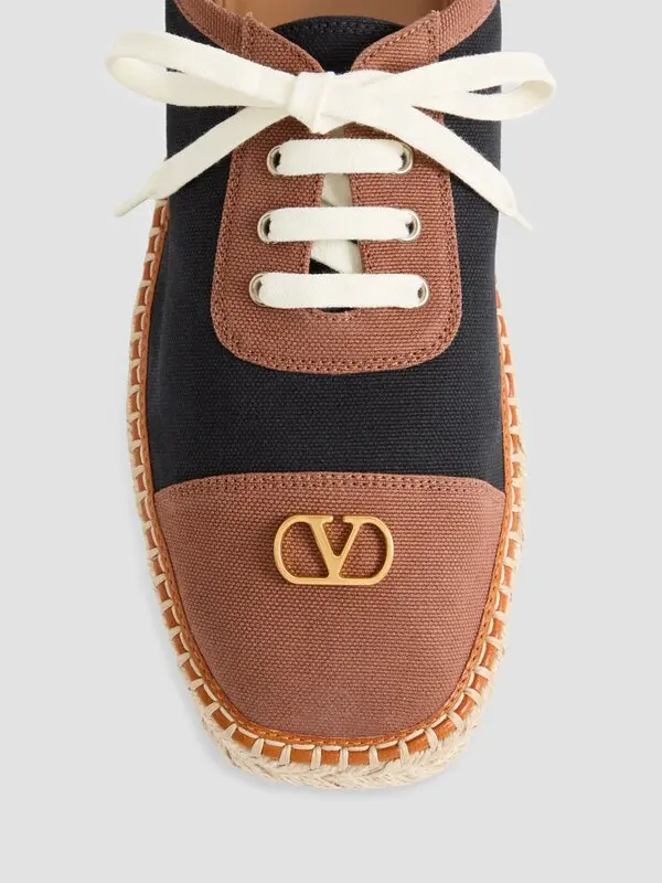 Valentino Garavani Palm Avenue Espadrilles Sneakers In Canvas