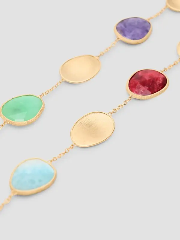 Marco Bicego Lunaria 18k Yellow Gold -stone Petal Necklace