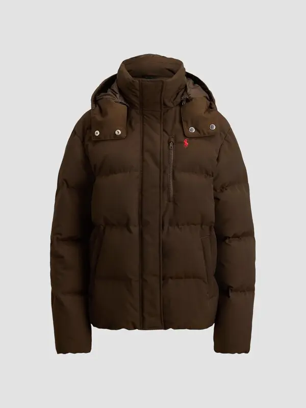 Polo Ralph Lauren Mid-weight Down Puffer Jacket - Dark Beech