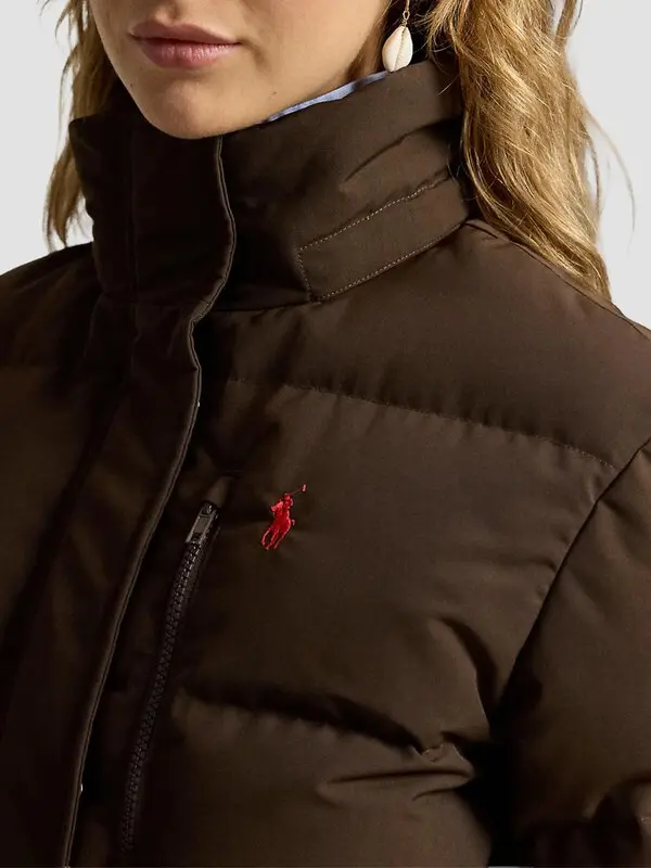 Polo Ralph Lauren Mid-weight Down Puffer Jacket - Dark Beech