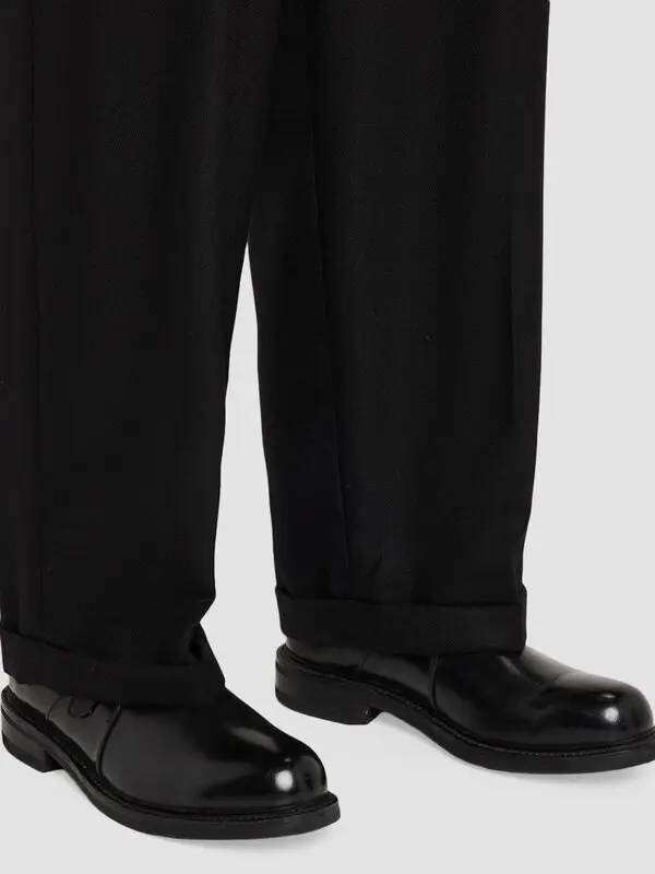 Allen Edmonds X Public School Leather Monk Strap Shoes
