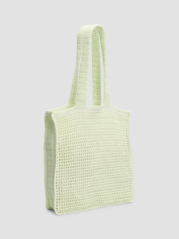Casablanca X Ladurée Crocheted Tote Bag