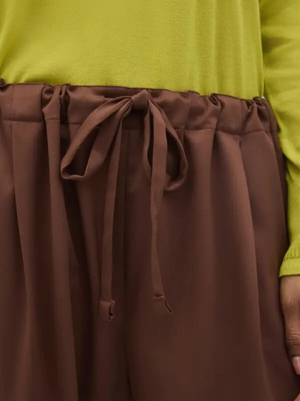 Another Tomorrow Wool Drawcord Pants