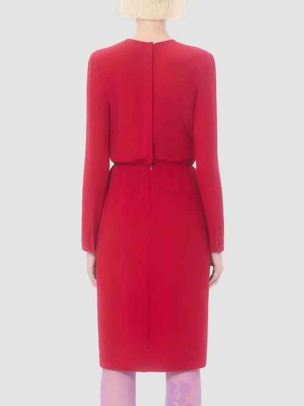 Valentino Garavani Embroidered Cady Couture Midi Dress