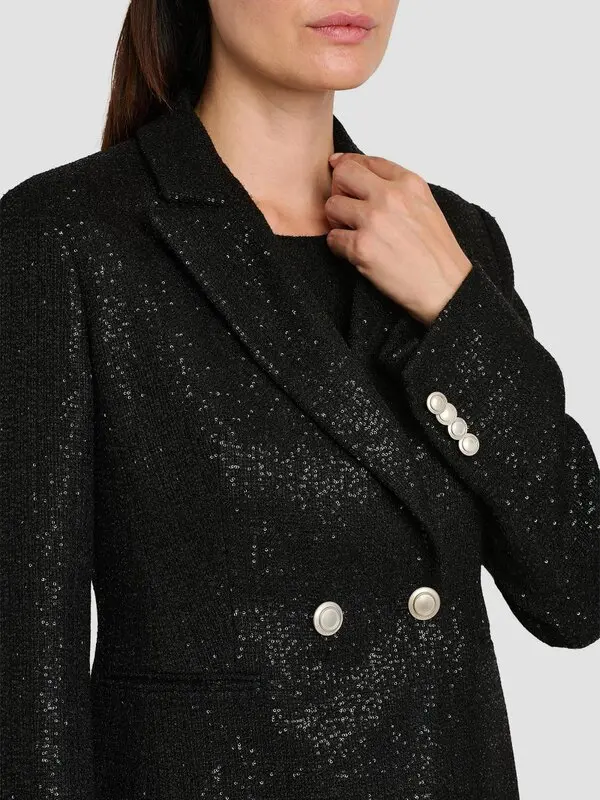 Kiton Metallic Double-breasted Blazer