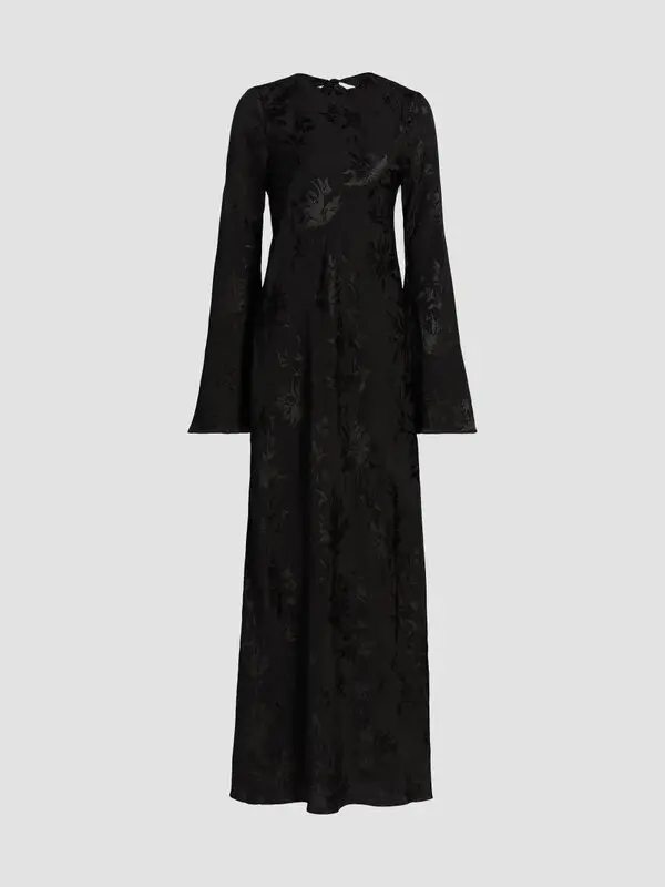Hemant & Nandita Aura Jacquard Back-tie Maxi Dress