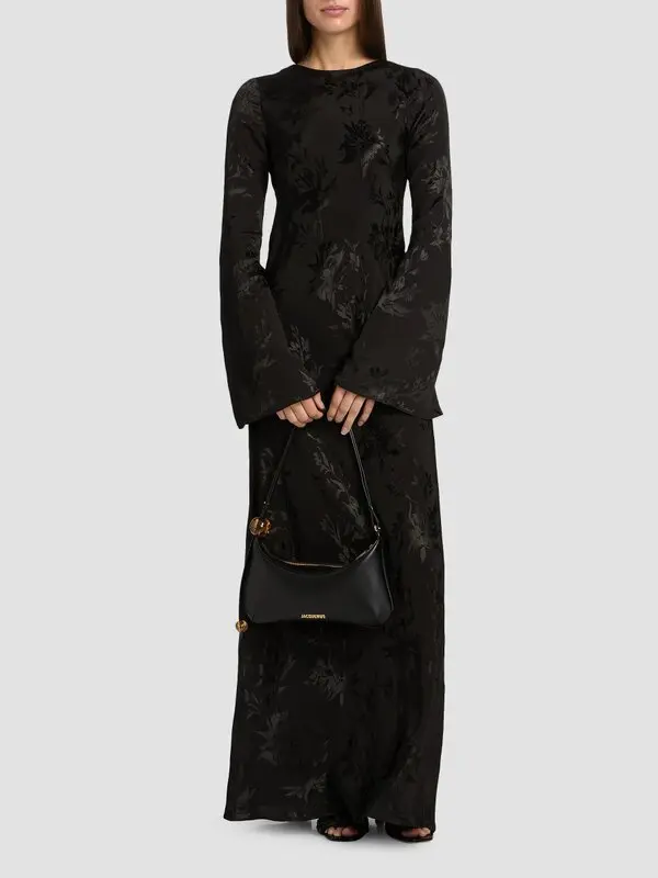Hemant & Nandita Aura Jacquard Back-tie Maxi Dress