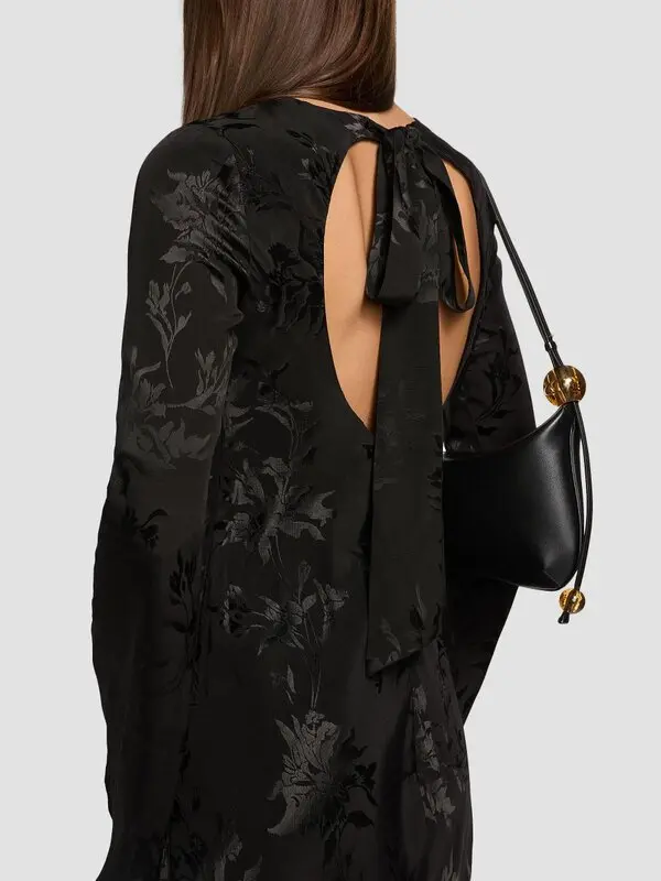 Hemant & Nandita Aura Jacquard Back-tie Maxi Dress