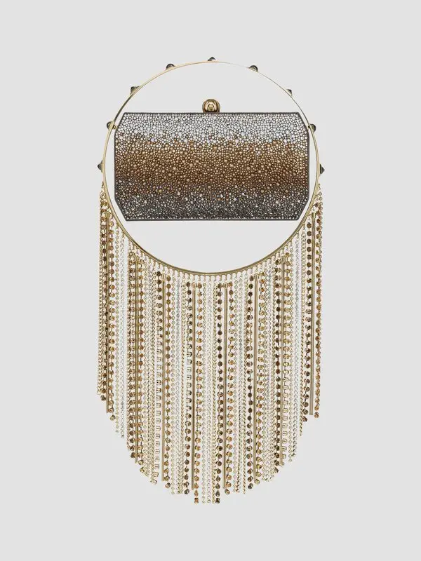CHRISTIAN LOUBOUTIN Trapeze Evening Clutch