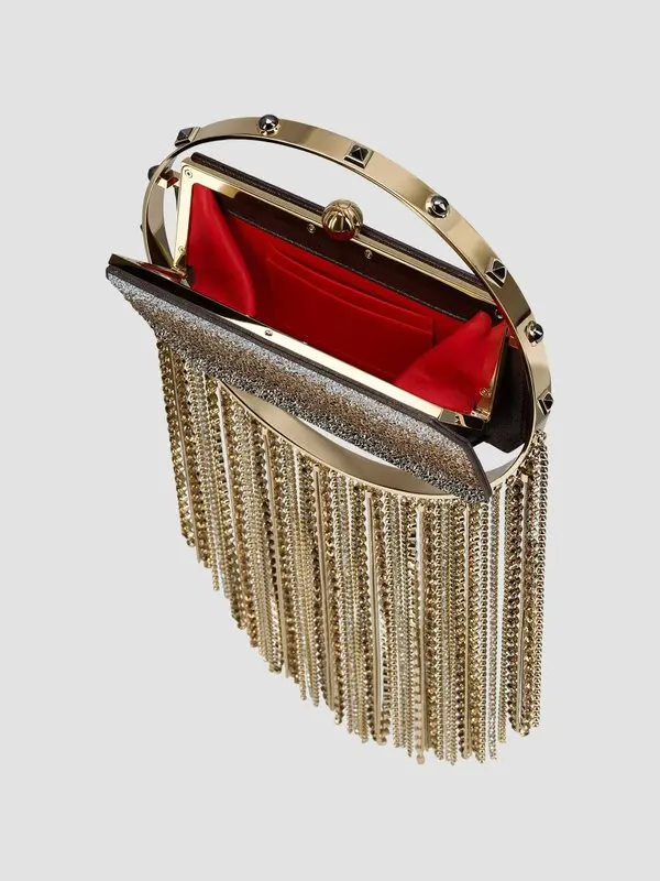 CHRISTIAN LOUBOUTIN Trapeze Evening Clutch