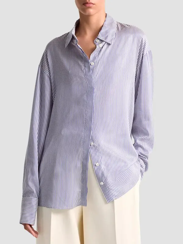Altuzarra Chika Striped Silk Shirt