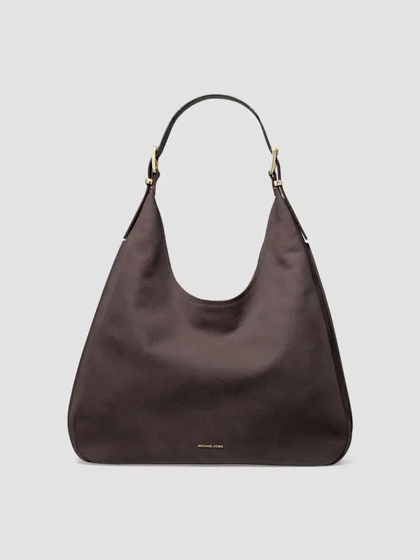 Michael Kors Nolita Large Leather Hobo Bag - Chocolate
