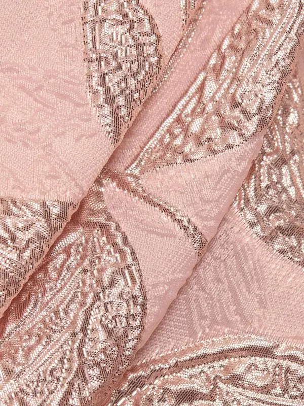 Talbot Runhof Metallic Jacquard Gown