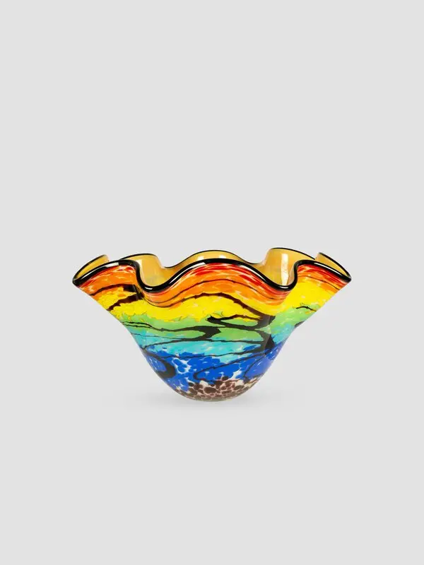 DALE TIFFANY Rainbow Reef Glass Vase
