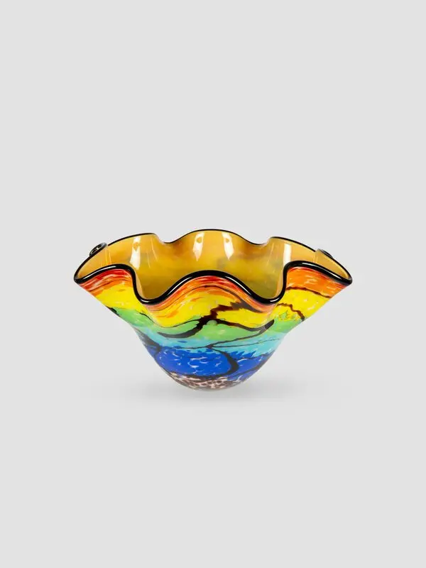DALE TIFFANY Rainbow Reef Glass Vase