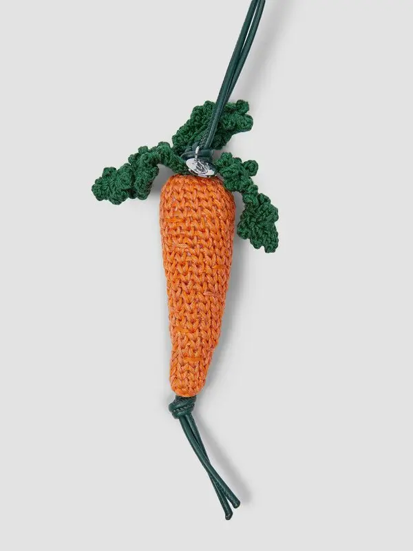JW Anderson Carrot Cotton-leather Bag Charm