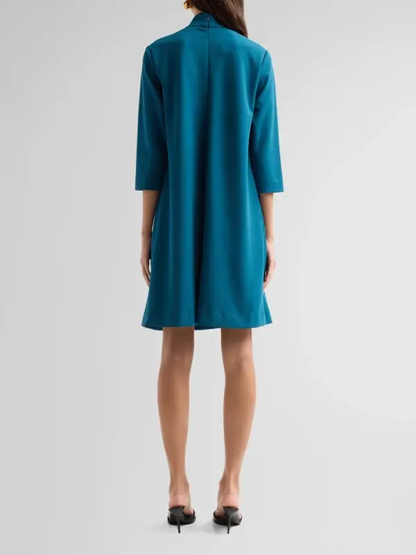 Ming Wang Amica Tineck Crepe Shift Mini Dress