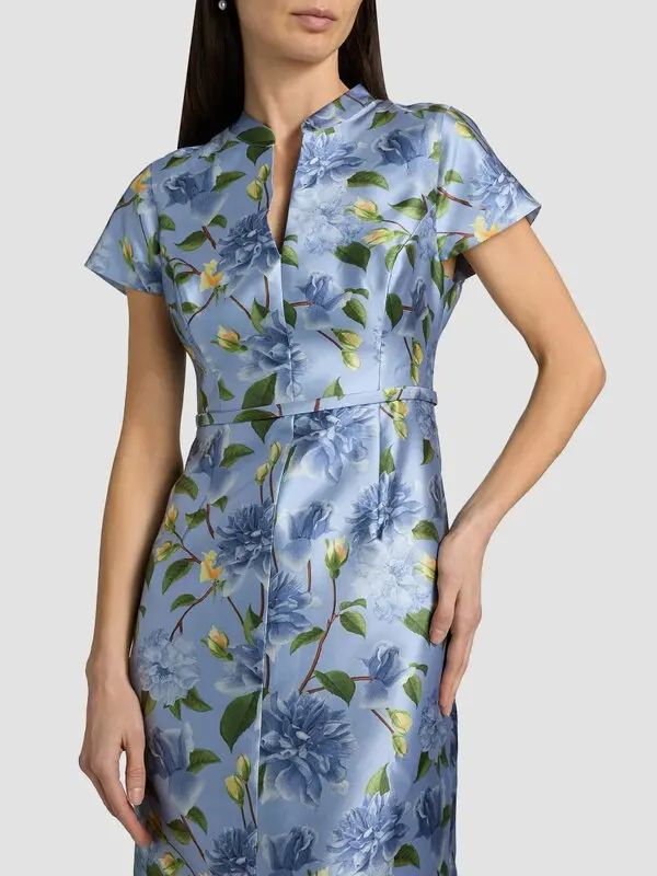 SACHIN BABI Charlotte Mikado Belted Gown
