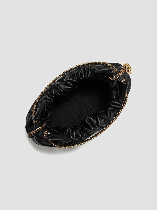Tory Burch Fleming Mini Leather Hobo Bag