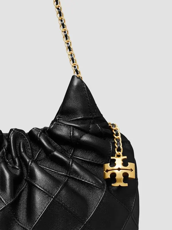 Tory Burch Fleming Mini Leather Hobo Bag