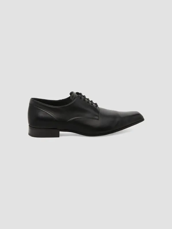Alexander McQueen Artie Leather Lace-up Loafers