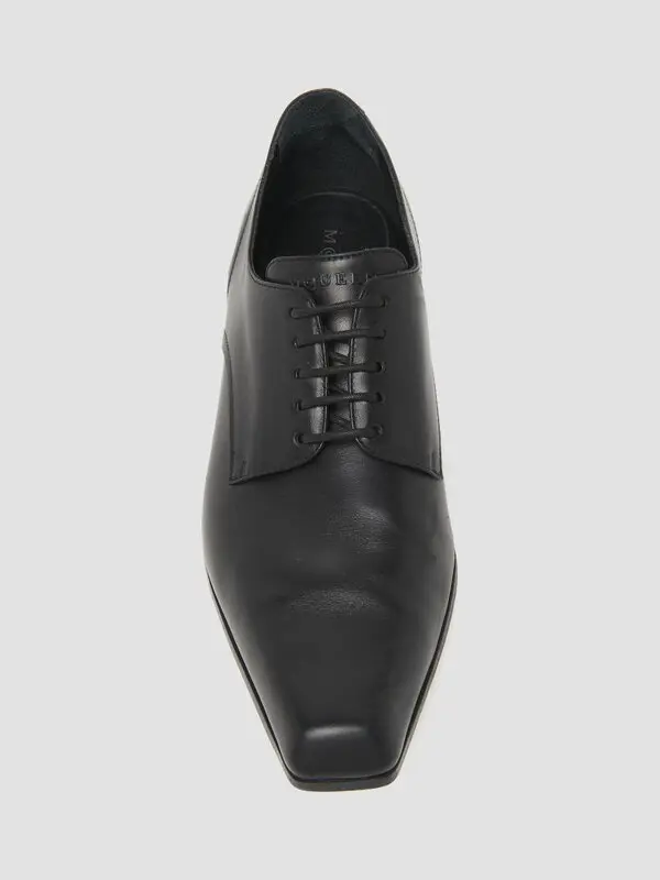 Alexander McQueen Artie Leather Lace-up Loafers