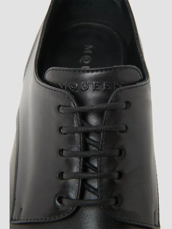 Alexander McQueen Artie Leather Lace-up Loafers