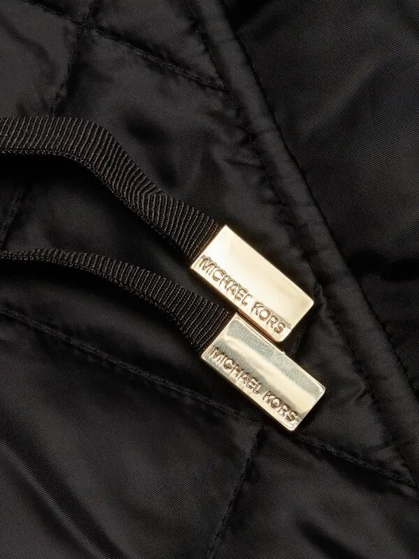 Michael Kors Belted Puffer Jacket - Black