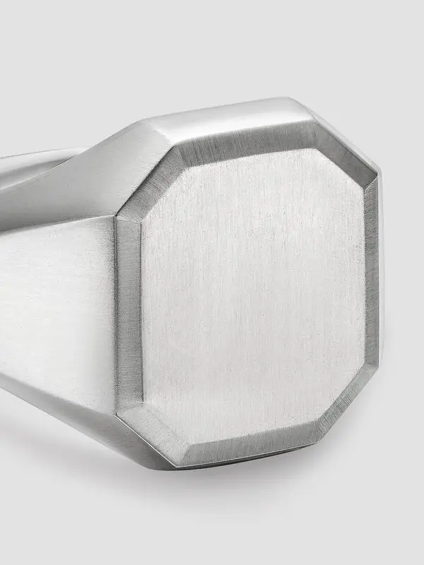 David Yurman Streamline Signet Ring In Sterling 18mm