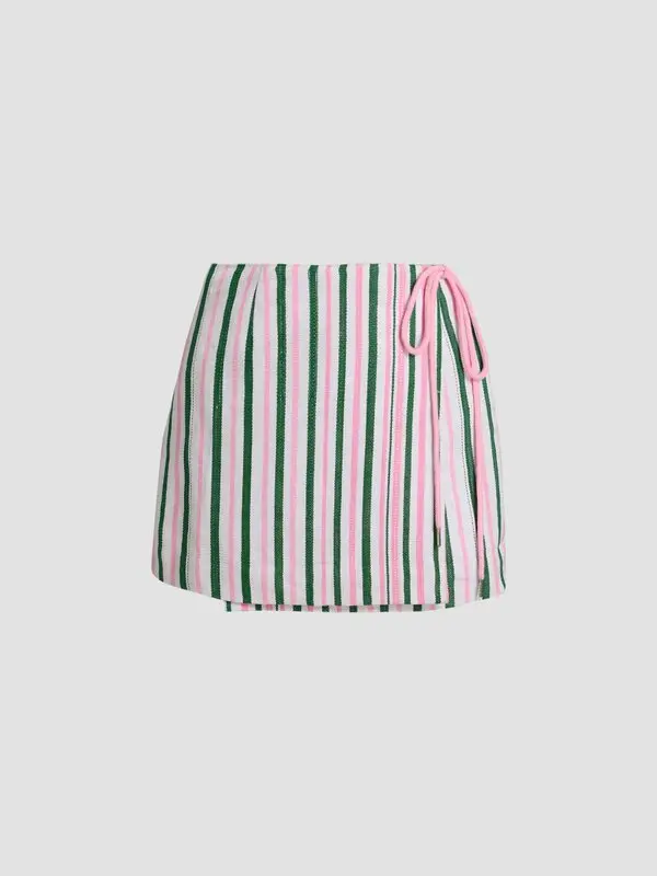 BUSAYO Lola Striped Miniskirt