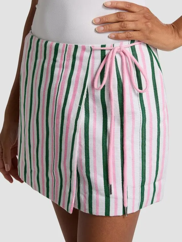 BUSAYO Lola Striped Miniskirt