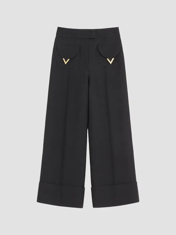 Valentino Garavani Crepe Couture Trousers - Black