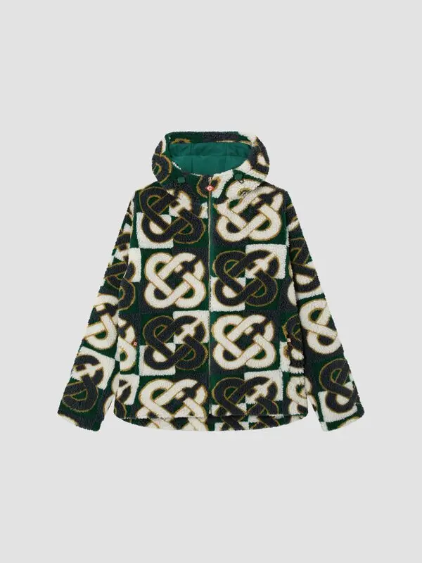 Casablanca Monogram Logo Sherpa Jacket