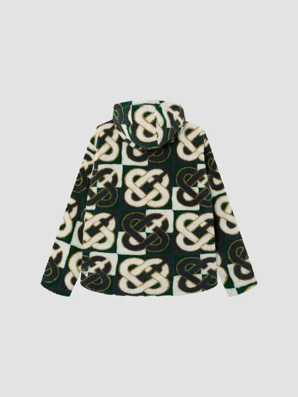 Casablanca Monogram Logo Sherpa Jacket
