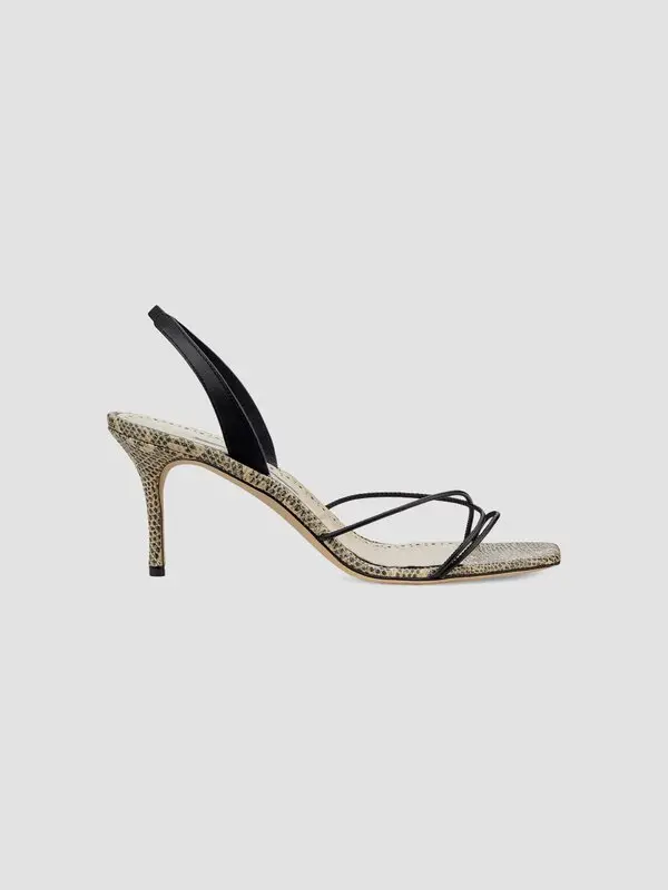 Manolo Blahnik Ninfea Leather Strappy Sandals
