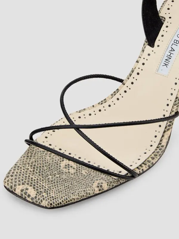 Manolo Blahnik Ninfea Leather Strappy Sandals