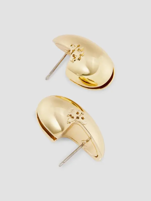 Tory Burch Wave 18k-gold-plated Small Drop Earrings